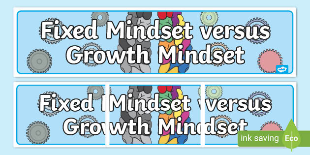 Growth Mindset versus Fixed Mindset Display Banner