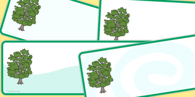 FREE! - Editable Beech Tree Drawer Peg Name Labels