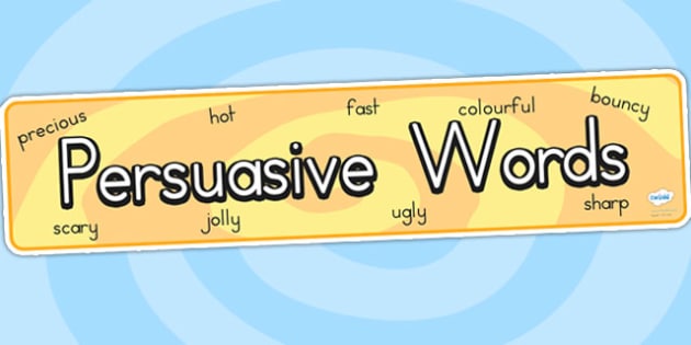 FREE! - Persuasive Words Display Banner (teacher made)