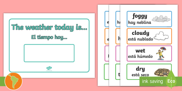 Weather Display Set English/Spanish - Weather Display