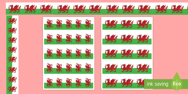 Welsh Flag Clipart Borders
