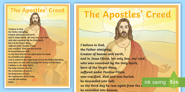 Apostles' Creed Poster | Teaching Resource | Twinkl