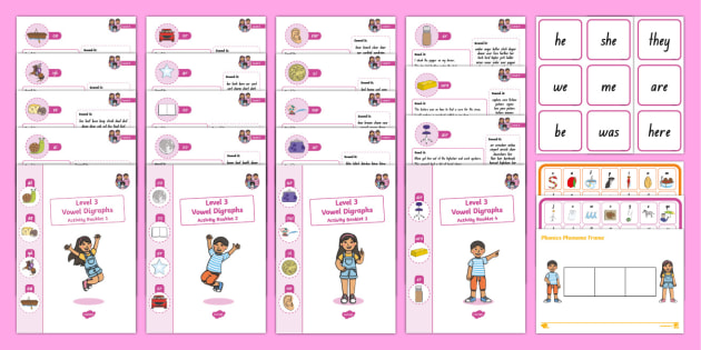 Vowel Digraphs Activity Book Pack (Teacher-Made)