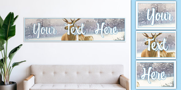 * NEW * Winter Wonderland Editable Banner | Twinkl Party