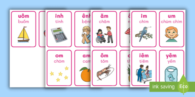 Bộ thẻ học đánh vần lớp 1