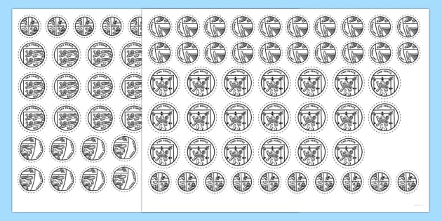 Coins up to 20p Cut-Outs