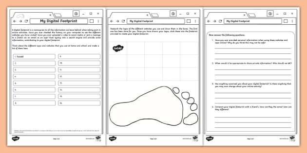 Digital Footprint Bulletin Board