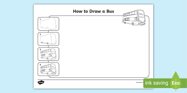 FREE! - How to Draw a Bus (teacher made)