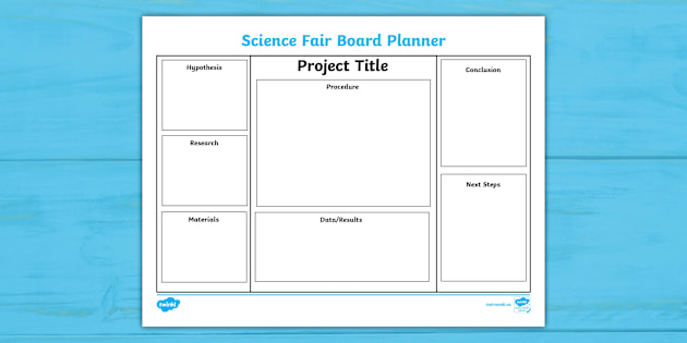 Blank Schedule Template Science Fair Projects Templates