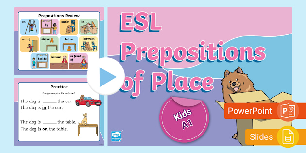 Preposition Of Place Interactive Worksheet Prepositions Of Place ESL