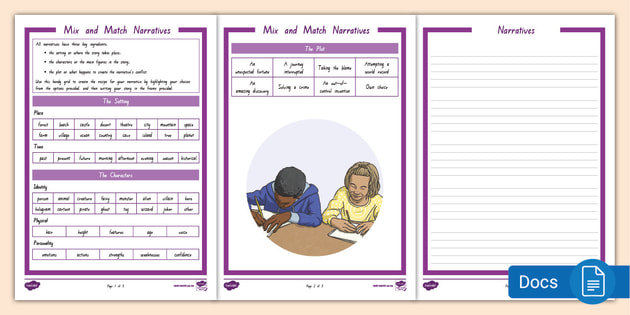 Mix and Match Narratives (teacher made)