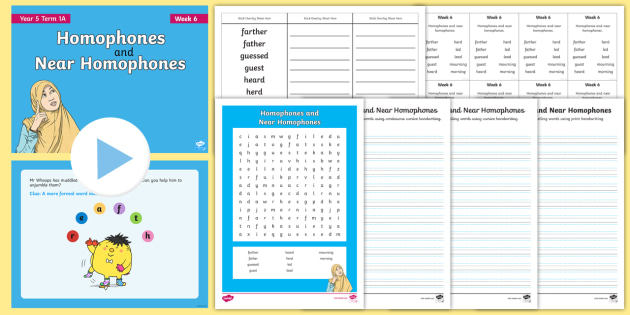 Year 5 Term 1A Week 6 Spelling Pack (teacher made)