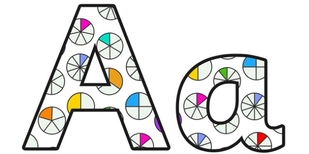 Fractions Display Lettering Small (teacher made)