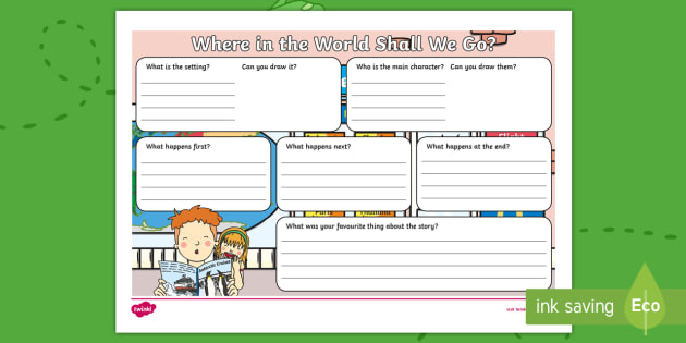 Where in the World Shall We Go? Book Review Worksheet / Worksheet