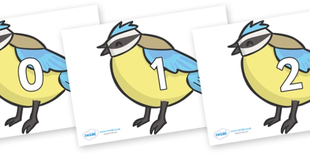 FREE! - Numbers 0-50 on Birds (teacher made)