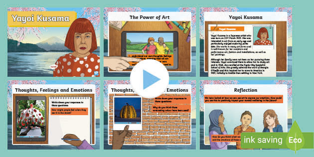 Art for Wellbeing Yayoi Kusama PowerPoint | Twinkl