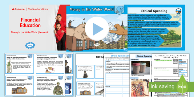 Financial Education Lesson 6: Money in the Wider World Lesson Pack ...