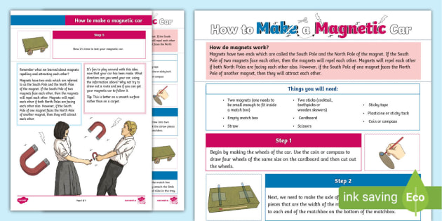 How to Make a Magnetic Car (teacher made)