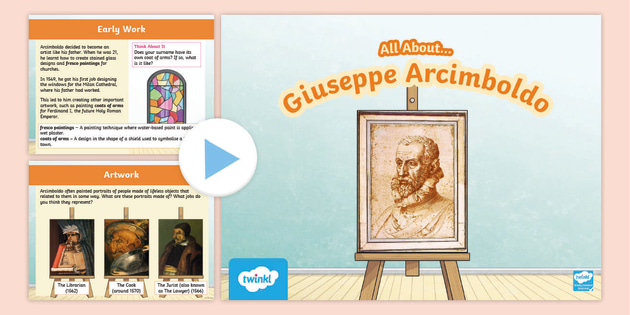 KS2 All About Giuseppe Arcimboldo PowerPoint (teacher made)