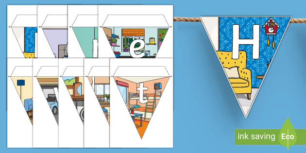 FREE! - Home Sweet Home Bunting Display - Decorative - Twinkl