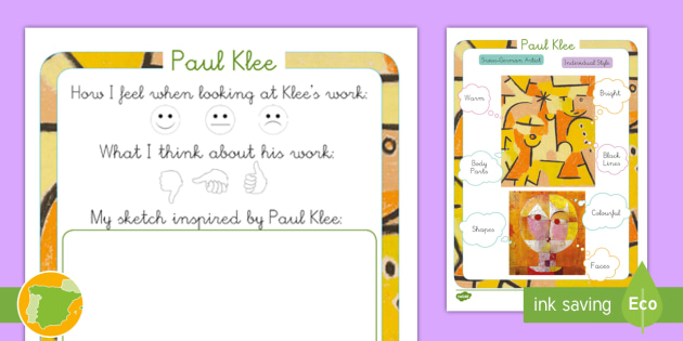 Looking at Art - Paul Klee Worksheet