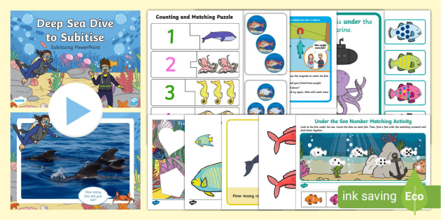 👉 EYFS Nursery Maths Activity Pack: Under the Sea