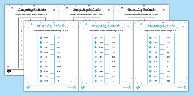 Comparing Decimals Activity (teacher made)