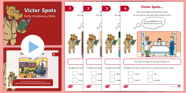 'Victor Spots' Early Vocabulary Activity Pack (teacher made)