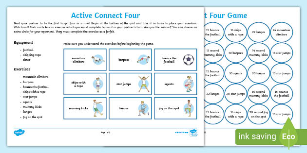 KS2 Active Connect Four Game (Teacher-Made)
