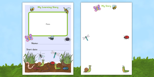 EYFS My Learning Journey Front Coer Minibeast Themed