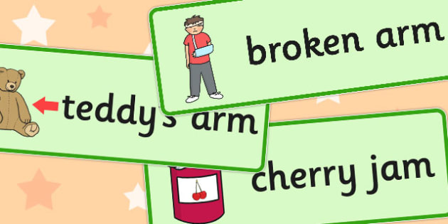 Three Syllable Final M Sound Word Cards (Teacher-Made)