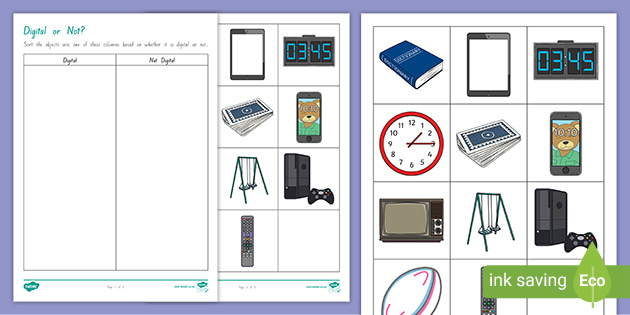 Digital or Not? (teacher made)