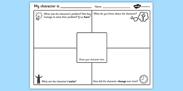FREE Character Description Writing Template
