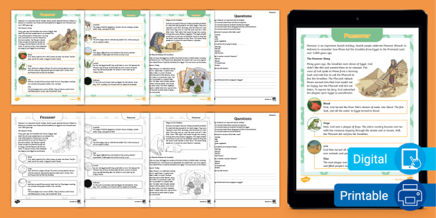Fifth-Grade Passover Reading Comprehension | Twinkl USA