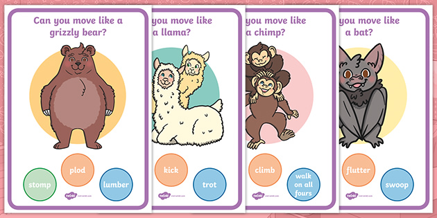 * NEW * Stop Telling Fibs! Animal Moves A4 Posters