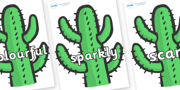 FREE! - Wow Words on Cactus (teacher made)