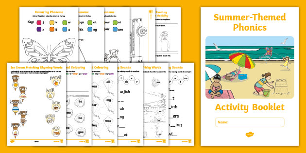 FREE! - EYFS Summer-Themed Phonics Activity Booklet
