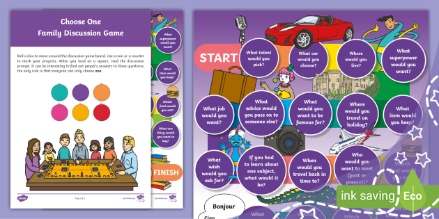 Choose One Family Discussion Game