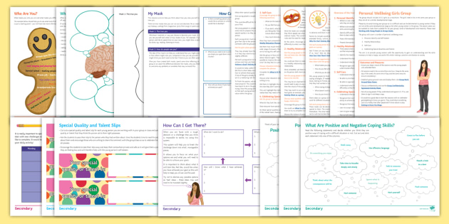 Girls' Wellbeing Group Activity Pack (teacher made)