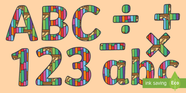 👉 Reading Display Lettering | Bookshelf Design | Easy to Print