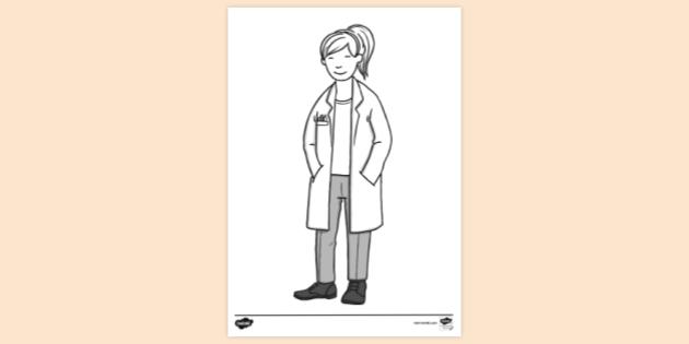 FREE! - Scientist Colouring | Colouring Sheets