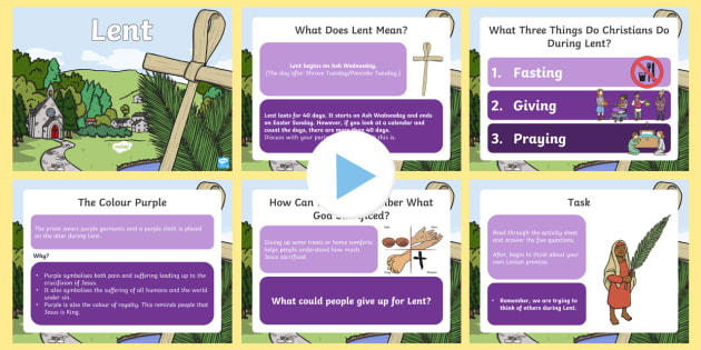 Lent PowerPoint - RE Resource (teacher made) - Twinkl