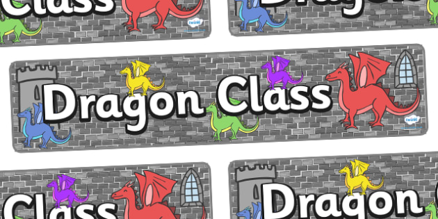 FREE! - 👉 Dragon Class Display Banner (teacher made)