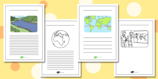 What a Wonderful World Writing Frames (teacher made)