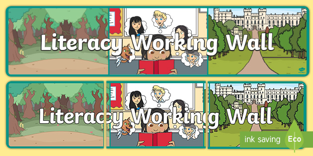 Literacy Working Wall Banner (teacher made)