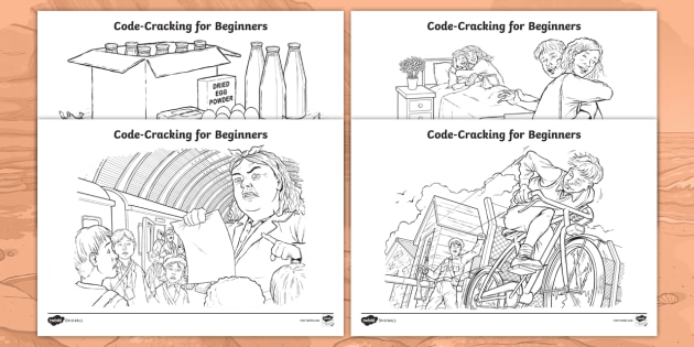 Code-Cracking for Beginners Colouring Pages (teacher made)