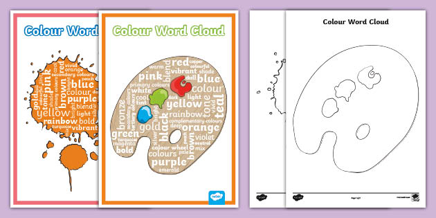 Colour Word Cloud (Teacher-Made)