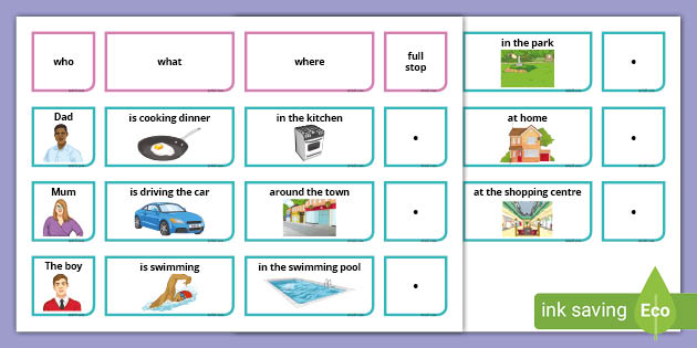 SEND Older Learners - Everyday Sentence Building Cards