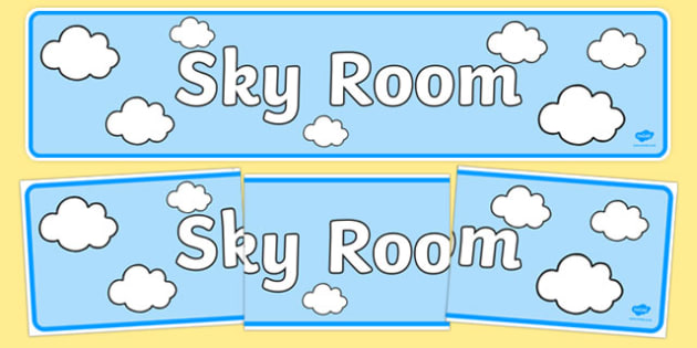 👉 Sky Room Classroom Display Banner (teacher made)