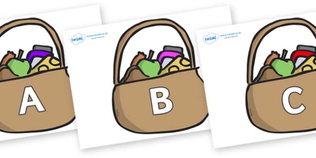 FREE! - A-Z Alphabet on Baskets (teacher made)